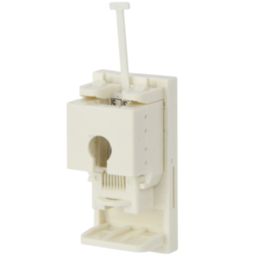 Philex Cat 6 2 Port Double RJ45 Ethernet Socket White - Screwfix