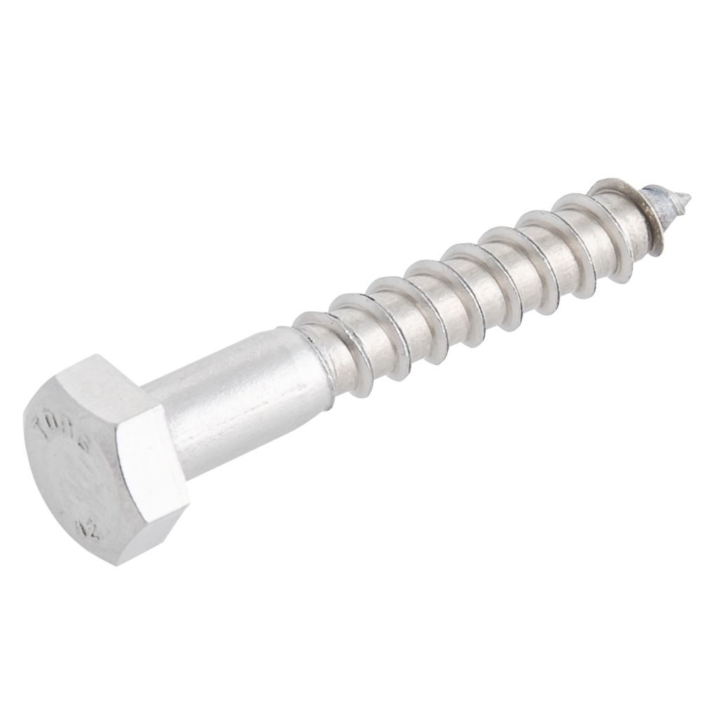 Easydrive Coach Screws A2 Stainless Steel 8 x 50mm 10 Pack | A2 Coach ...