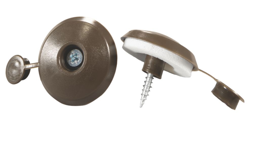 Radmat Building Materials Polycarbonate Fixings Brown 10mm x 40mm 50 ...