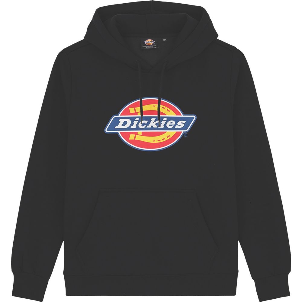 Dickies Icon Logo Hoodie Sweat Shirts Black Medium 38" Chest - Screwfix