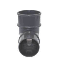 FloPlast MiniFlo 92.5° Round Offset Downpipe Bend Anthracite Grey 50mm - Screwfix