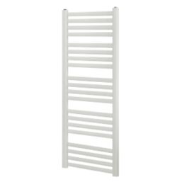 Blyss Angled Bar Towel Radiator 1200 x 500mm White 1777BTU - Screwfix