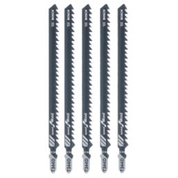 Bosch T344D Wood Jigsaw Blades 152mm 5 Pack Screwfix