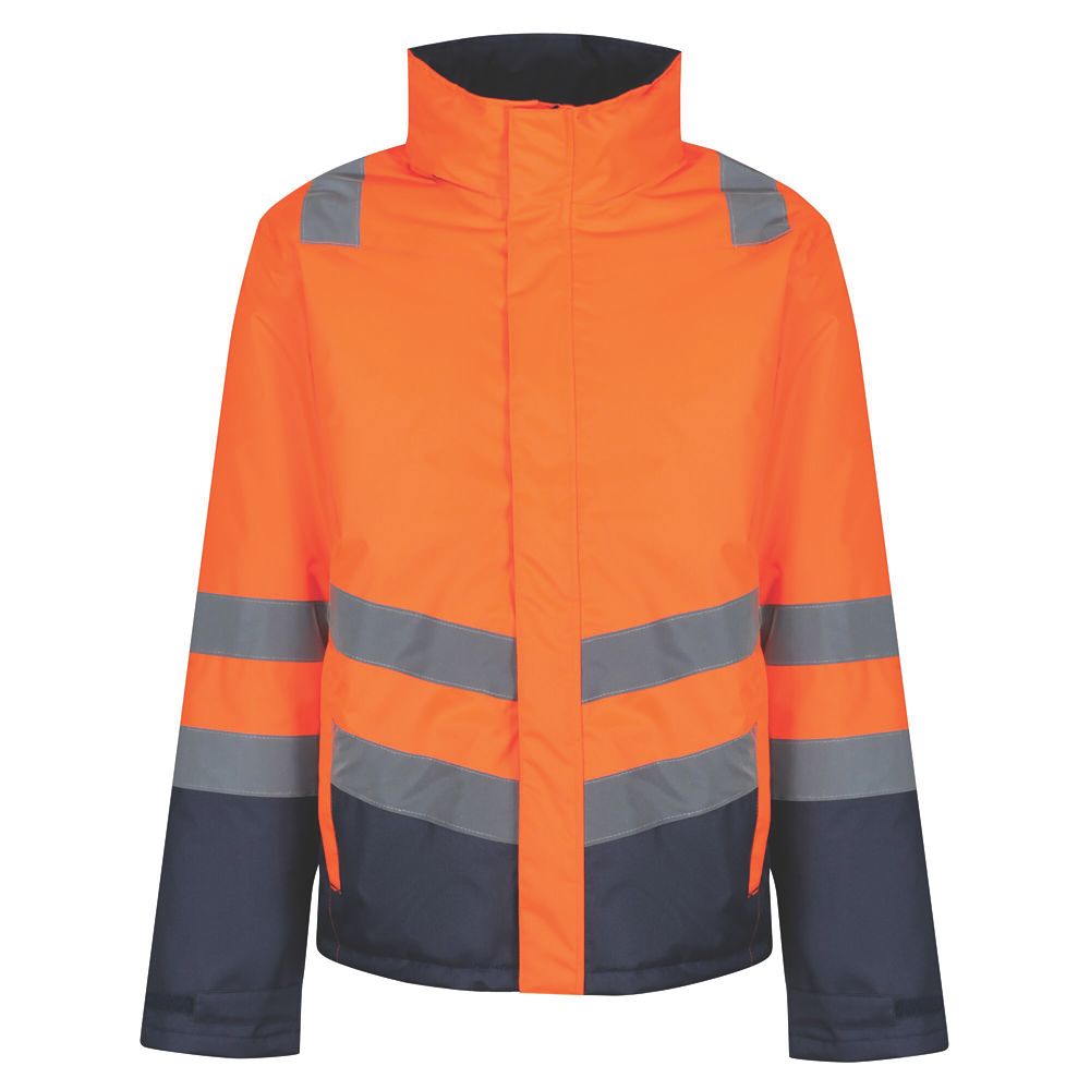 Regatta Pro Hi-Vis Insulated Jacket Orange / Navy 2X Large 56" Chest ...