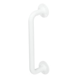 Rothley Straight Household Steel Grab Rail Matt White 305mm - Screwfix