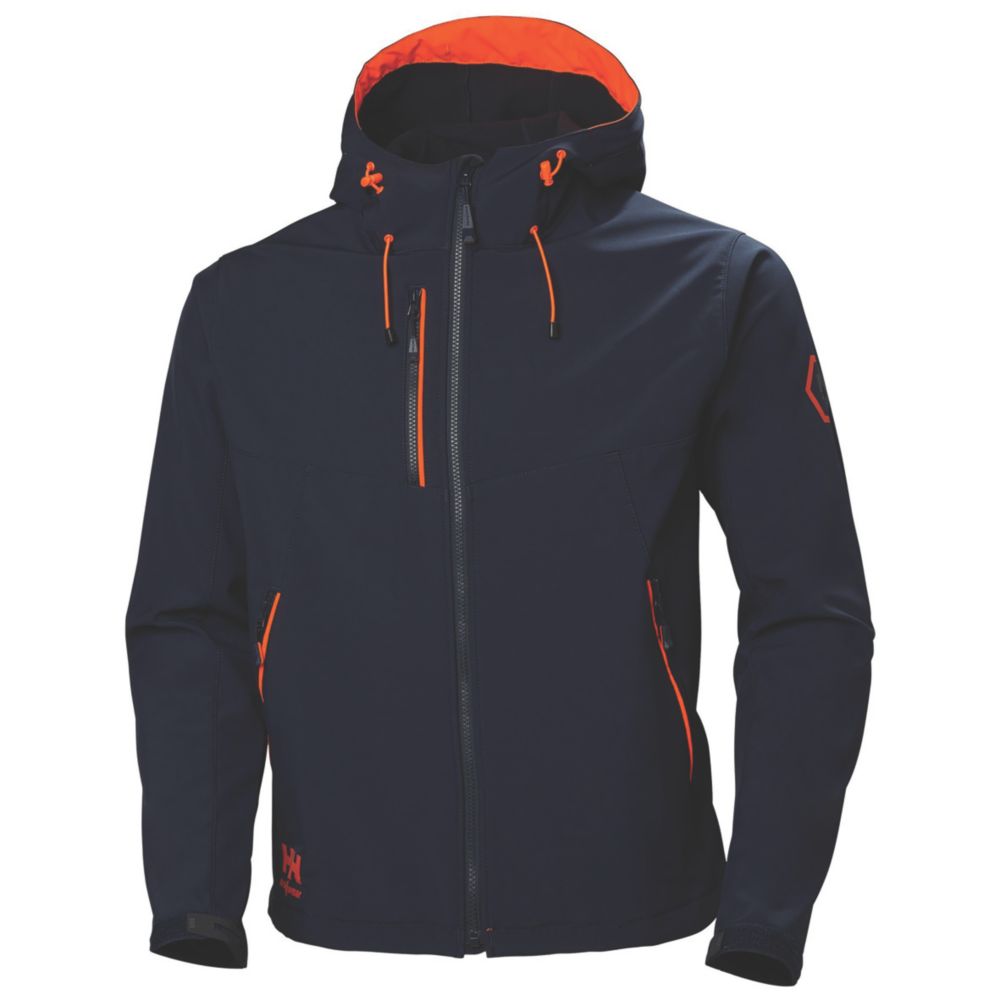 Helly Hansen Chelsea Evolution Hooded Softshell Jacket Navy Small 36 ...