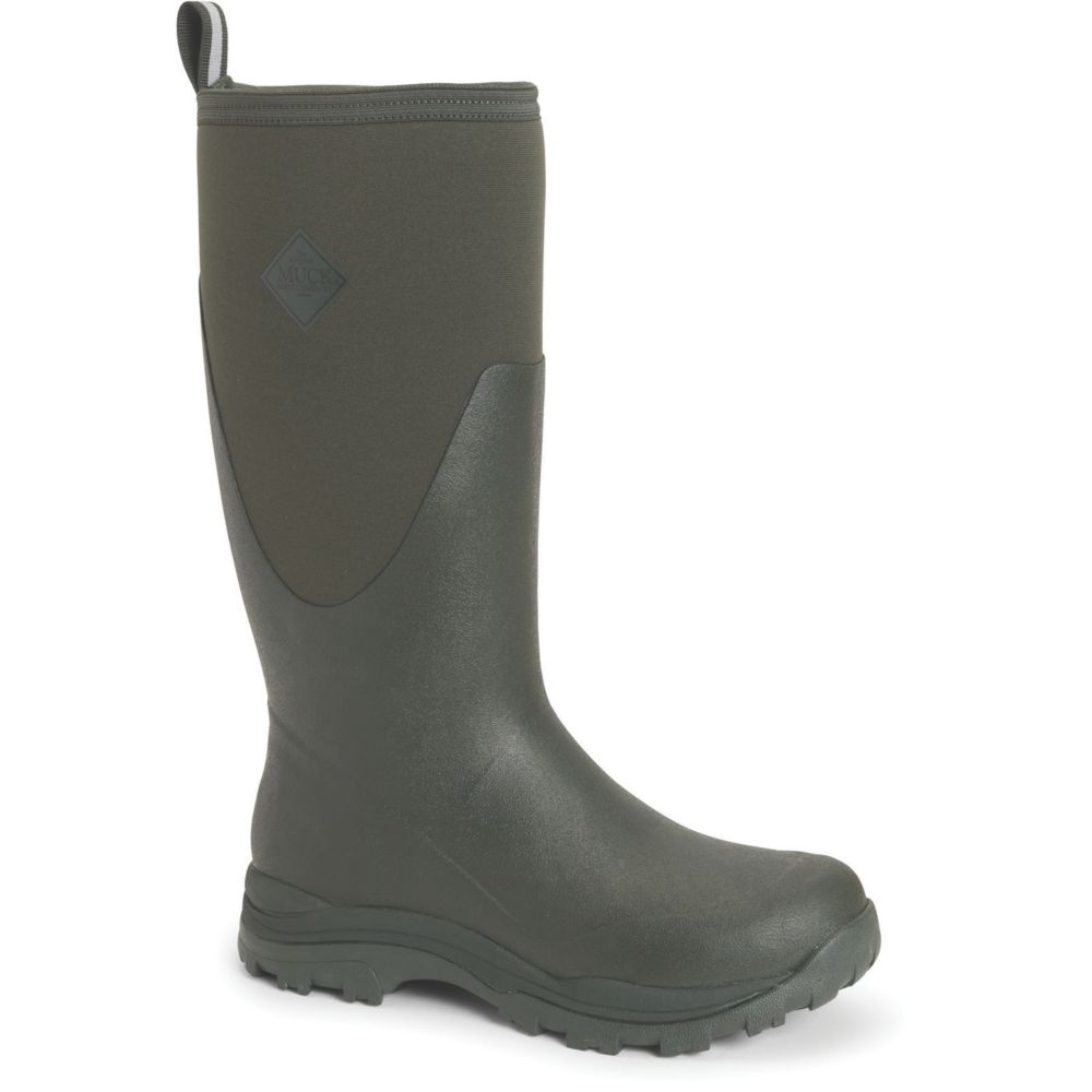 Muck Boots Outpost Tall Size 12 Moss Non Safety Wellies - Screwfix