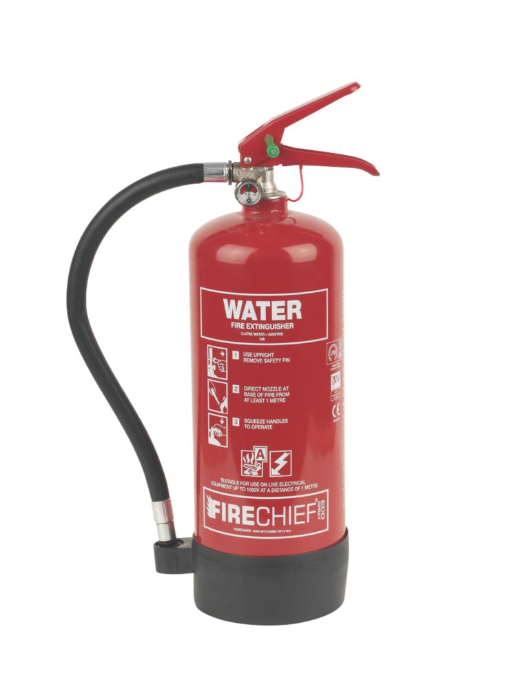 Firechief Water Additive Fire Extinguisher 3Ltr - Screwfix
