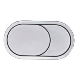 Dual-Flush Oval Button Chrome - Screwfix