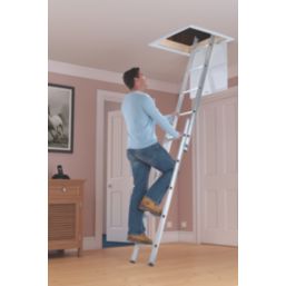 2-Section Aluminium Loft Ladder 2.69m - Screwfix