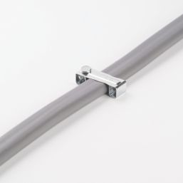 D-Line Safe-D Fire Rated Cable Clip 6.0mm² Silver 100 Pack - Screwfix