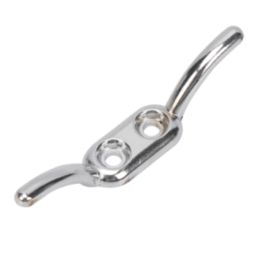 Essentials Cleat Hooks Chrome 18mm 10 Pack - Screwfix