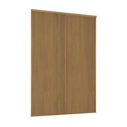 Spacepro Classic 2-Door Sliding Wardrobe Door Kit Oak Frame Oak Panel ...