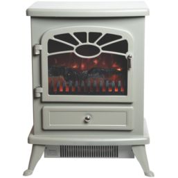 Focal Point ES2000 Grey Electric Stove 430mm x 540mm - Screwfix