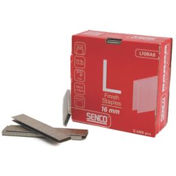 Senco L Staples Galvanised 16mm x 6.4mm 5000 Pack - Screwfix