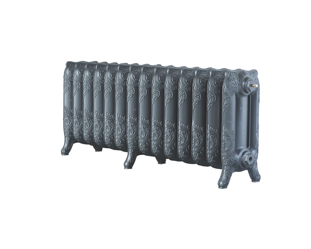 Arroll 470mm x 1154mm 4299BTU Cast Grey Cast Iron 3 Column Radiator ...