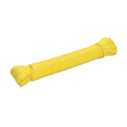 Essentials Twisted Rope Yellow 4mm x 10m - Screwfix