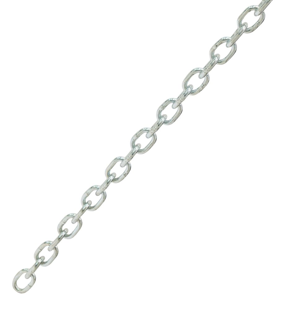 Essentials Side-Welded Zinc-Plated Link Chain 6mm x 2.5m - Screwfix