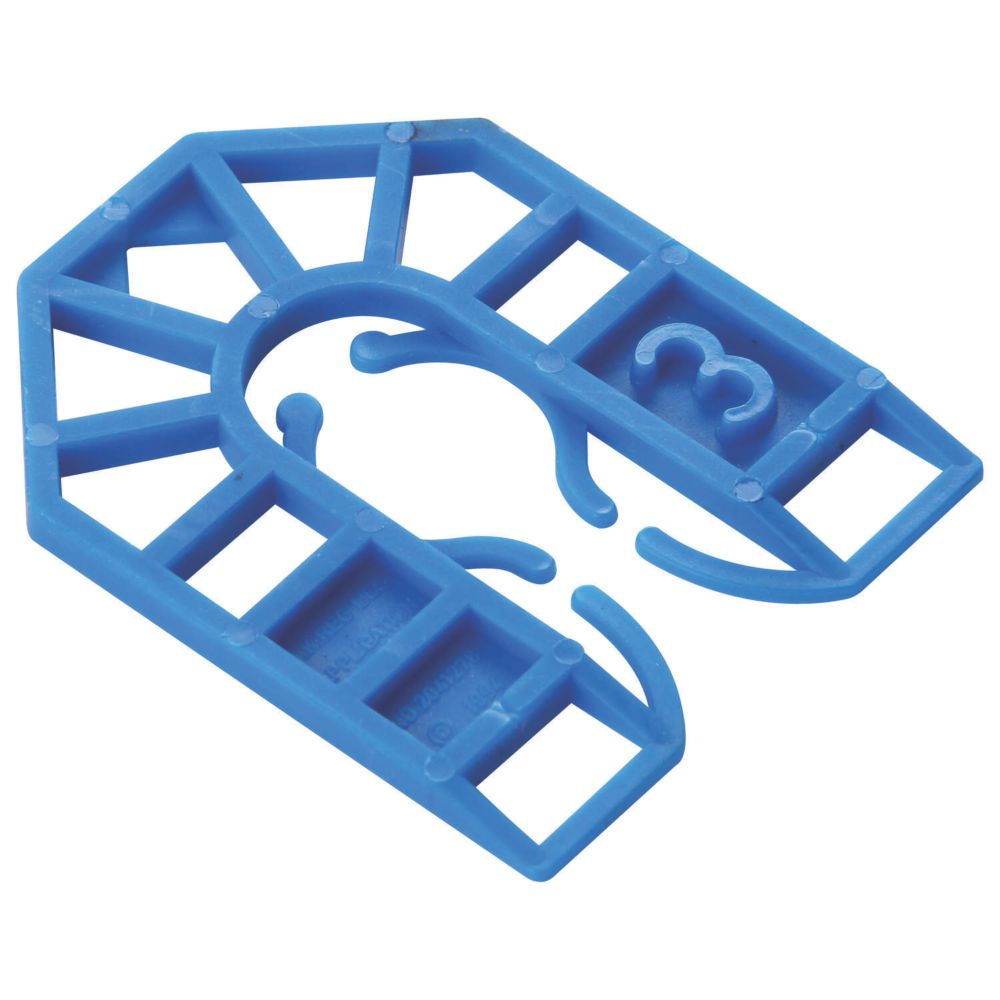 Broadfix U Shims Blue Small 55mm x 3mm x 43mm 200 Pack - Screwfix