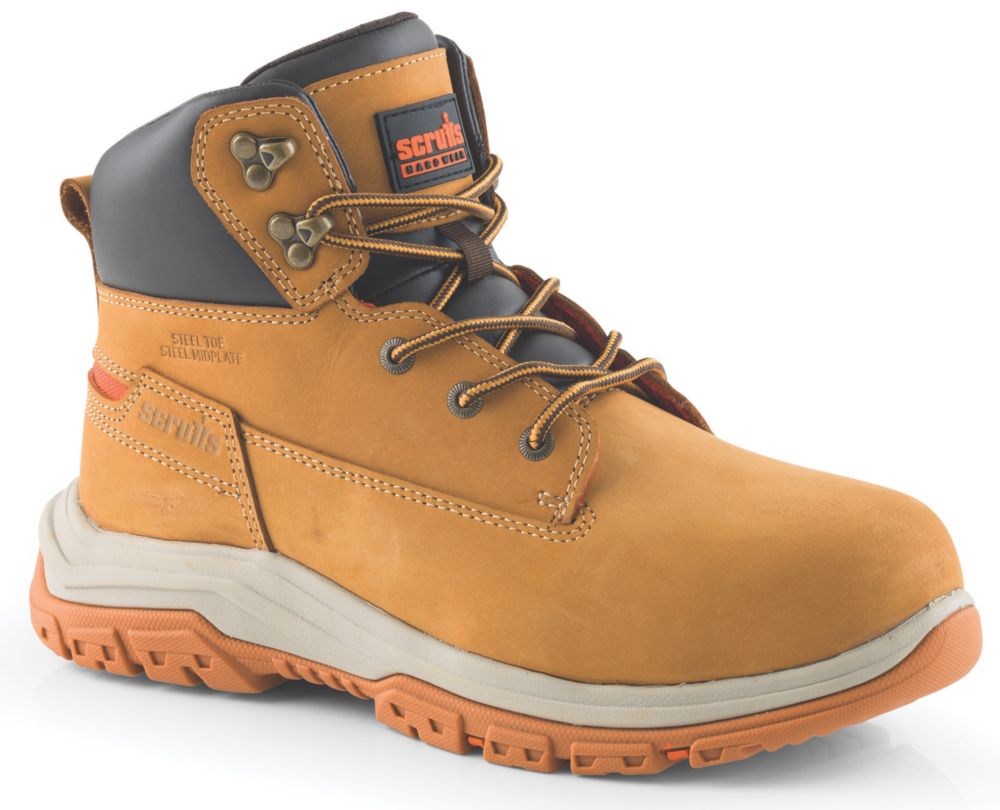 Scruffs Ridge Size 8 Tan Steel Toe Cap Safety Boots - Screwfix