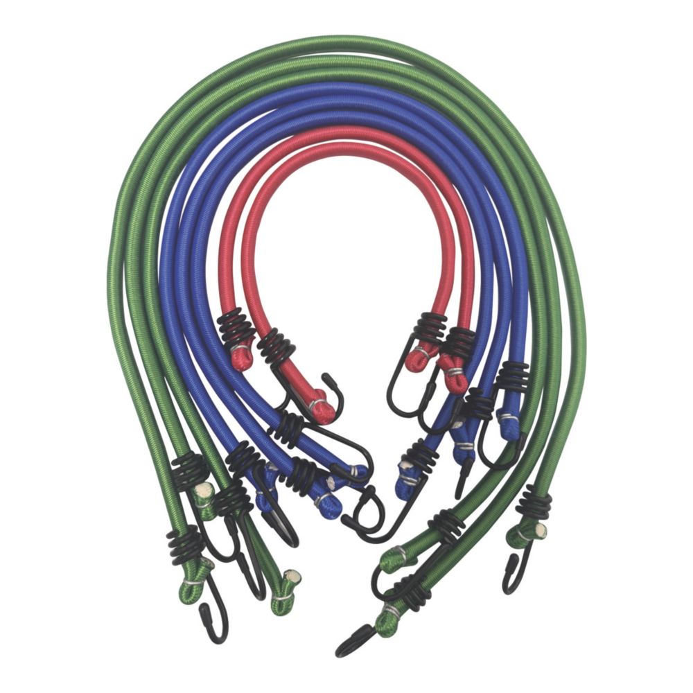 Smith & Locke Bungee Cord Set 8 Pieces - Screwfix