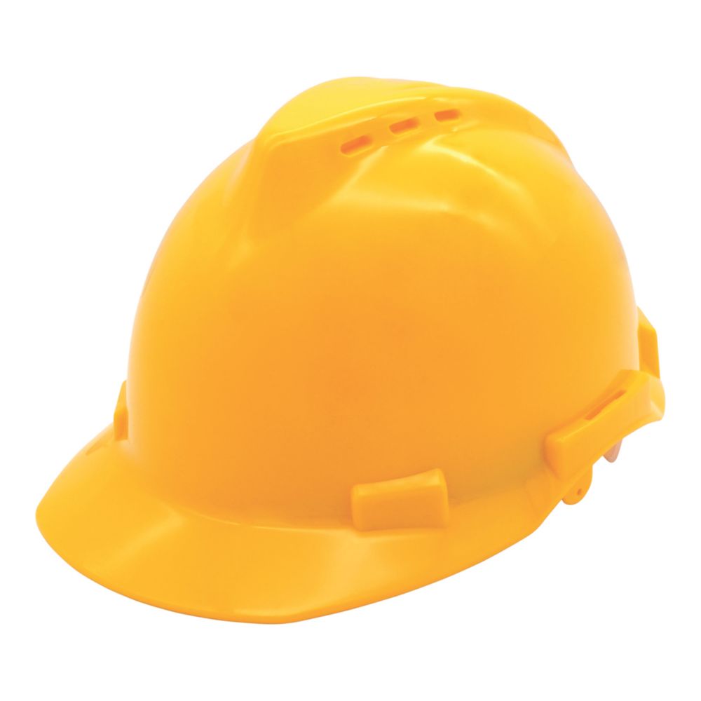 Site Safety Helmet Yellow - Screwfix