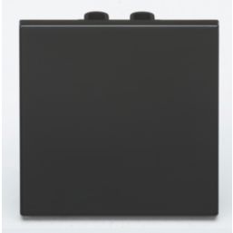 Knightsbridge Wide Rocker 20AX 2-Way Modular Light Switch Black - Screwfix