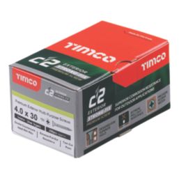 Timco PZ Double-Countersunk Multipurpose Premium Screws 4mm x 30mm 200 ...