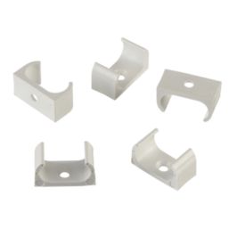 Deta TTE Oval 20mm Conduit Clips 5 Pack - Screwfix