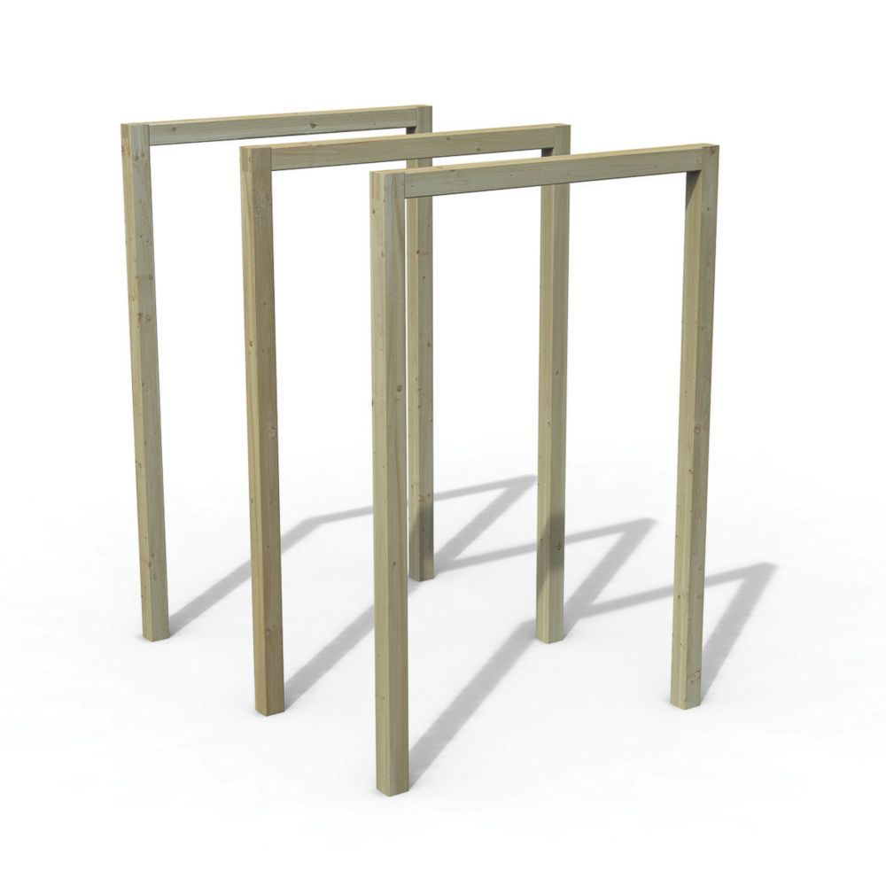 Forest Sleeper 5' x 8' (Nominal) Timber Arch 3 Pcs - Screwfix