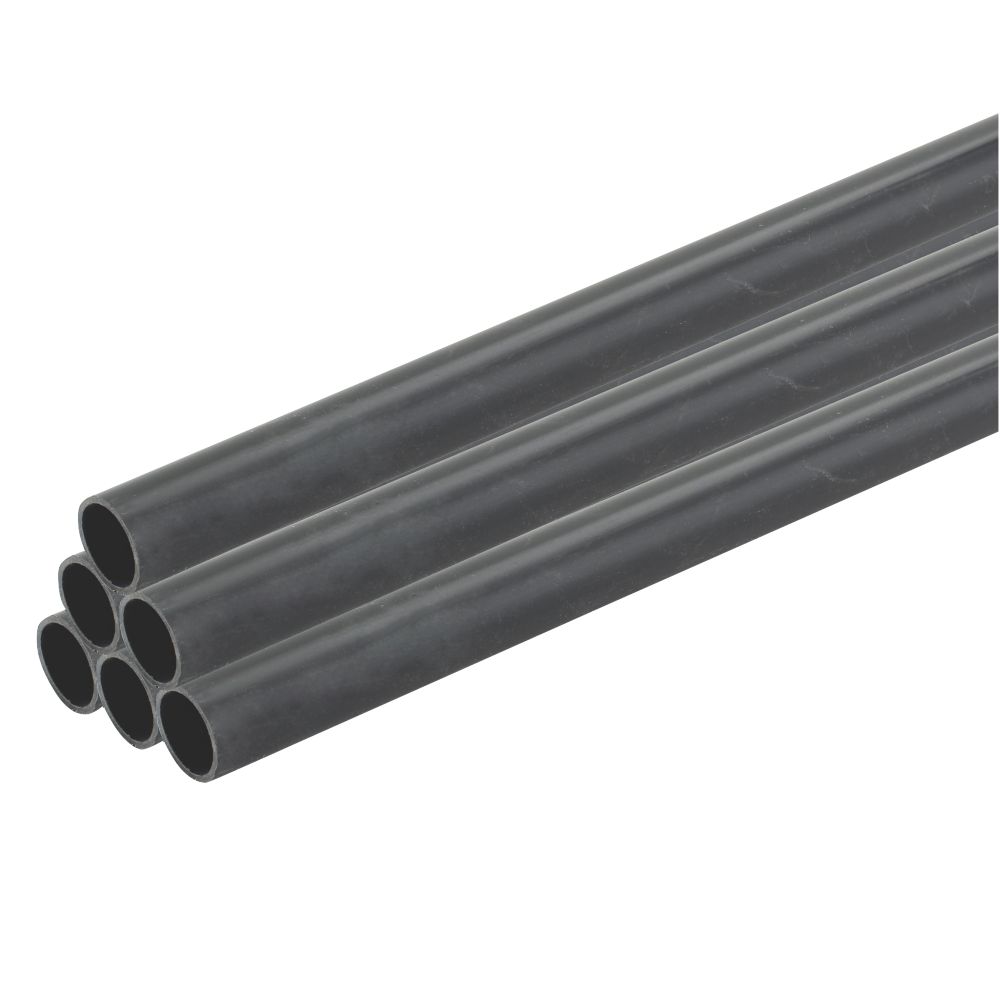 Tower Round uPVC Black Conduit 20mm x 3m 20 Pack | Plastic Conduit ...