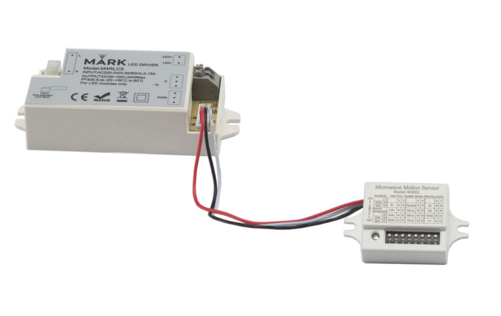 MARK Alaska Indoor & Outdoor White Microwave Corridor Sensor 30-150 ...