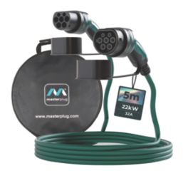 Masterplug 32A 22kW 3-Phase Mode 3 Type 2 Plug EV Charging Cable 5m ...