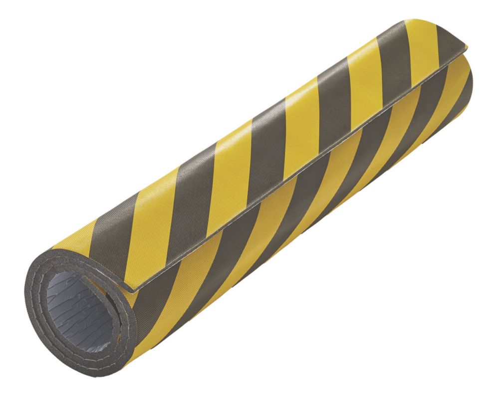 Mottez Black / Yellow Roll of Protective Foam 10mm x 1500mm x 10000mm ...