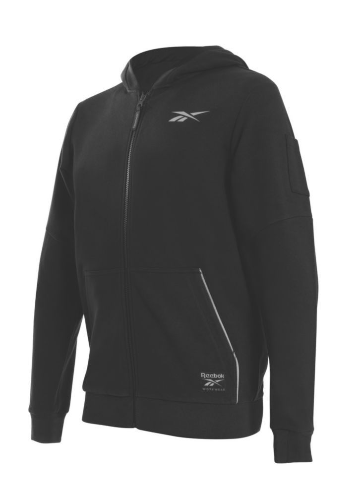 Reebok Hoodie Black Small 35-37" Chest - Screwfix