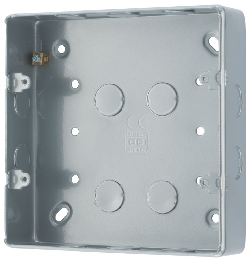 British General 6-8-Module Grid Metal-Clad Surface Mounting Box for ...