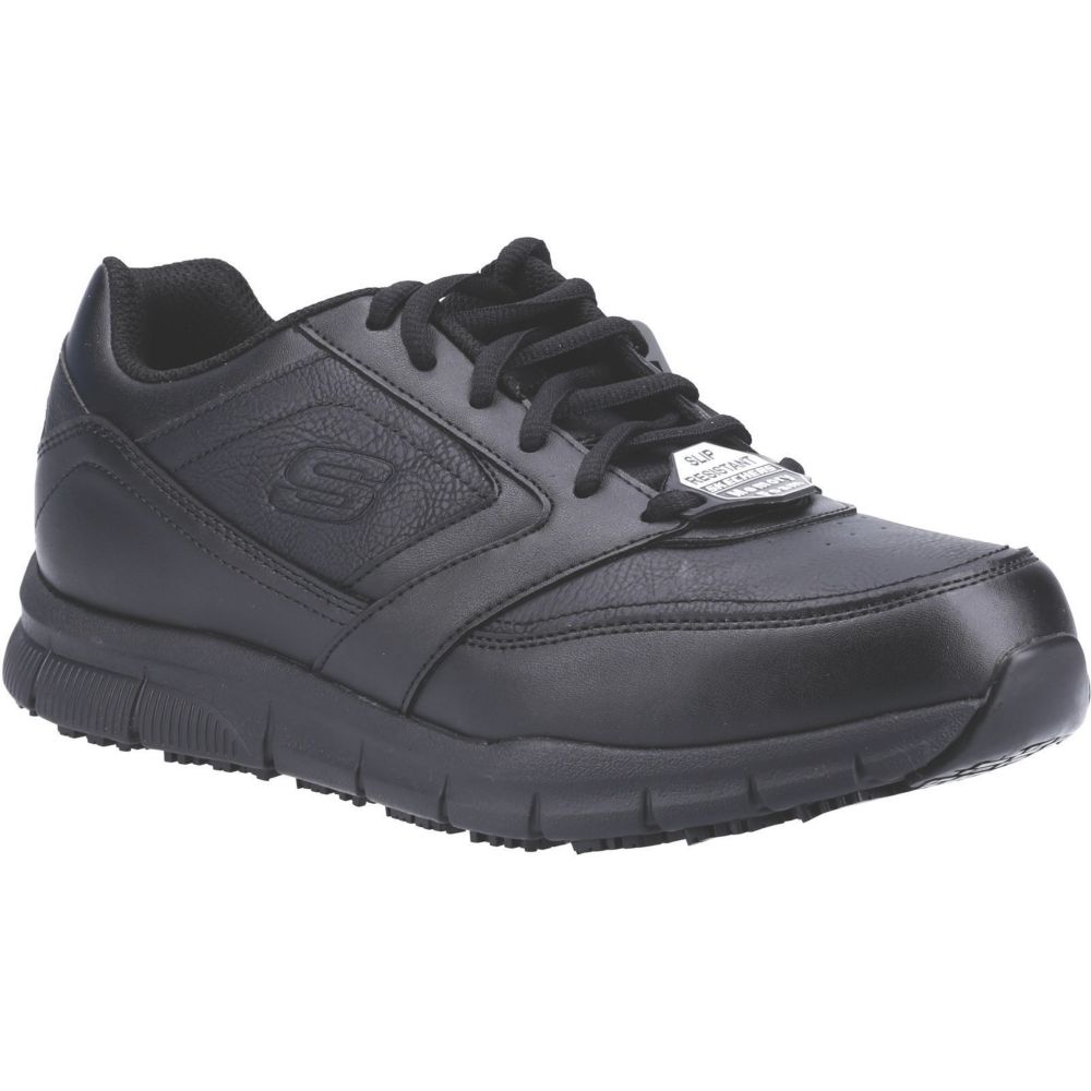 Skechers Nampa Size 10 Black Occupational Work Shoes - Screwfix