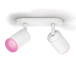 Philips Hue Fugato LED Double Spotlight White 6W 700lm - Screwfix