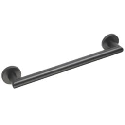 Croydex Straight Household Grab Bar Black 450mm - Screwfix