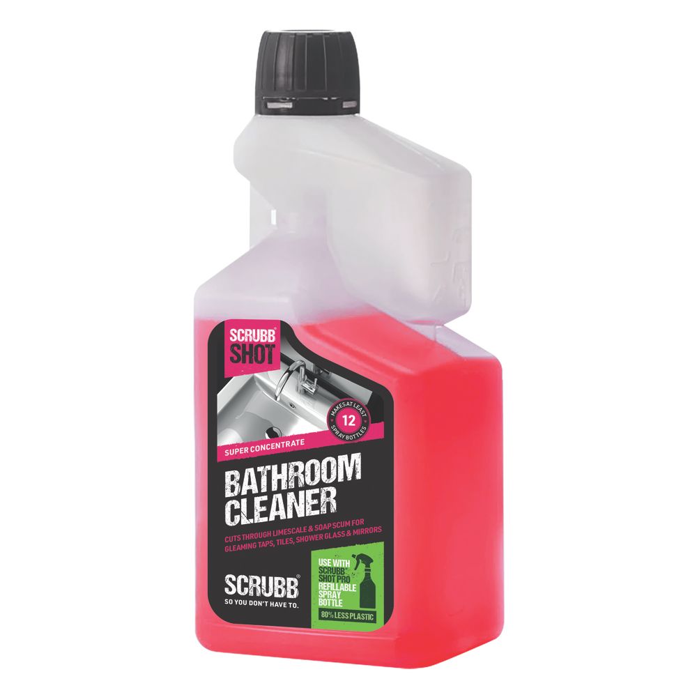 Scrubb SHOT Super Concentrate Bathroom Cleaner 500ml - Screwfix
