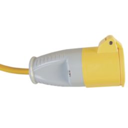 Defender Yellow 110V 16A Extension Lead 14m x 1.5mm² - Screwfix