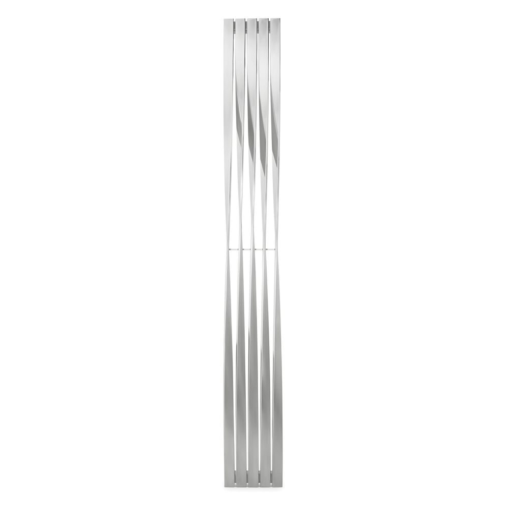 Time Twister 1800mm x 220mm 2384BTU Matt Chrome Vertical Designer ...