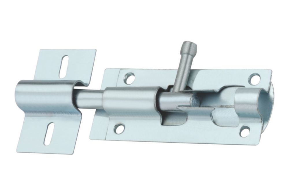 Smith & Locke Adjustable Barrel Gate Bolt Silver 76mm - Screwfix