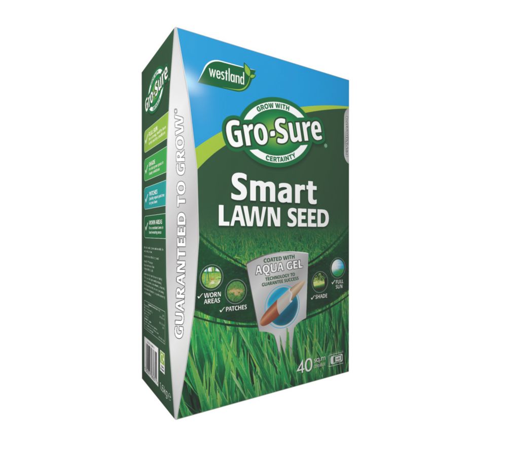 Westland Gro-Sure Smart Grass Seed 40m² 1.6kg - Screwfix