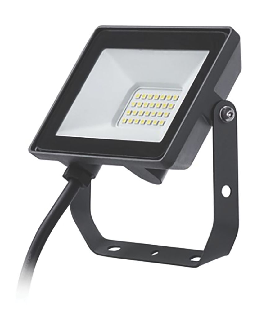 Philips ProjectLine Outdoor LED Floodlight Black 10W 950lm - Screwfix