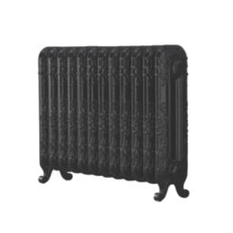 Arroll 597mm x 814mm 3108BTU Black Cast Iron 2 Column Radiator - Screwfix