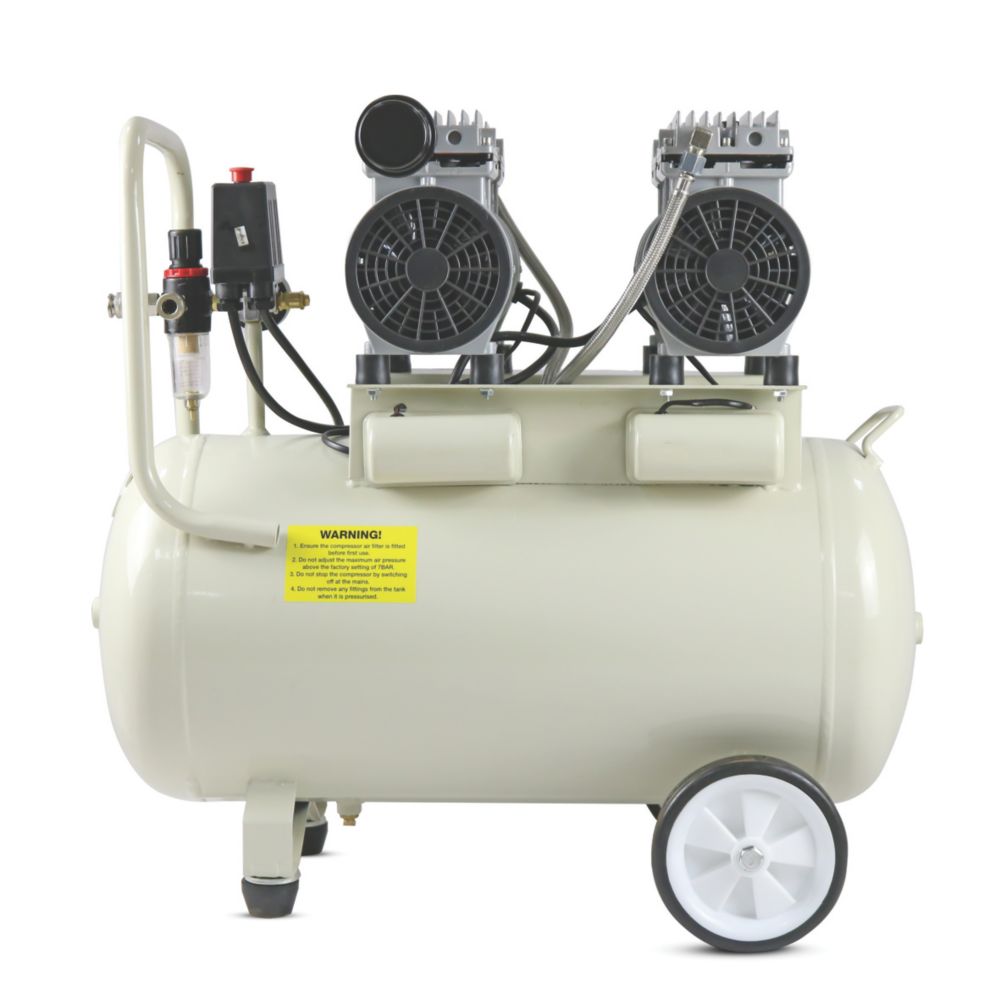 Hyundai HY27550 50Ltr Brushless Electric Low Noise Air Compressor 230V Screwfix