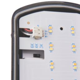 Saxby Motion Outdoor Rectangular LED Bulkhead With PIR Sensor Black 6W ...