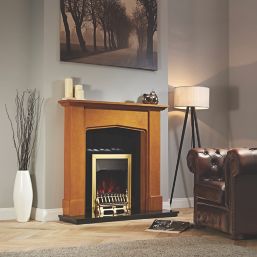 Focal Point Mini Mercia Fire Surround Oak Veneer 1220mm x 1117mm - Screwfix