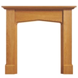 Focal Point Mini Mercia Fire Surround Oak Veneer 1220mm x 1117mm - Screwfix